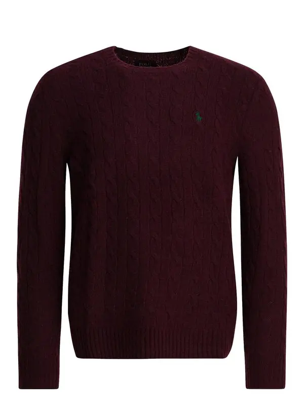 Polo Ralph Lauren Wool And Cashmere Sweater - Bordeaux