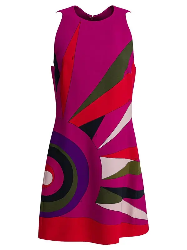 Emilio Pucci Printed Sheath Dress - Pink