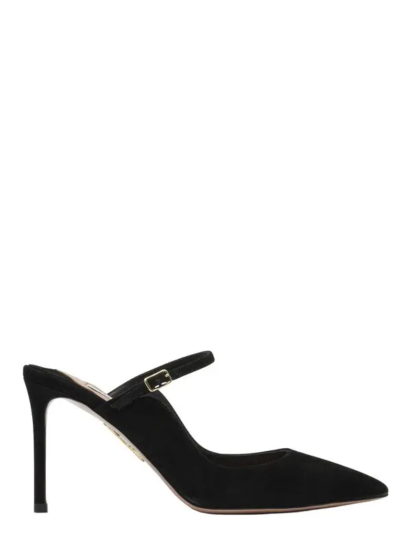 AQUAZZURA Mary Jane Mule - Black