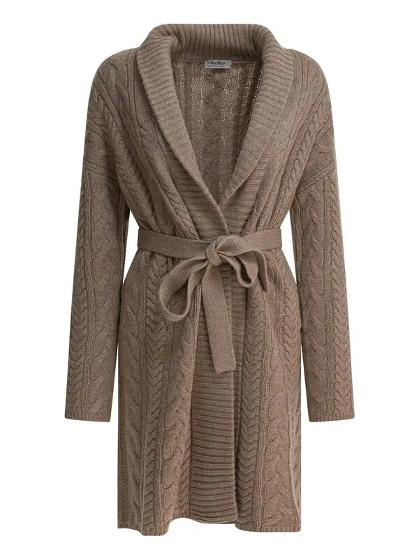 Max Mara Wool And Cashmere Cardigan - Beige