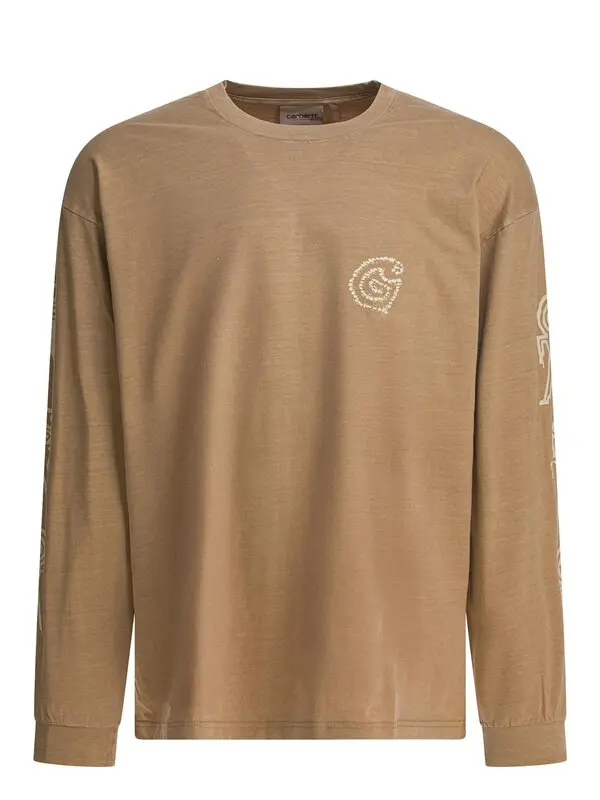 Carhartt Work In Progress S Terrestrial' T Shirt - Brown