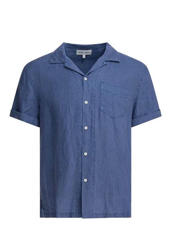 ALEX MILL Camp' Shirt - Light Blue