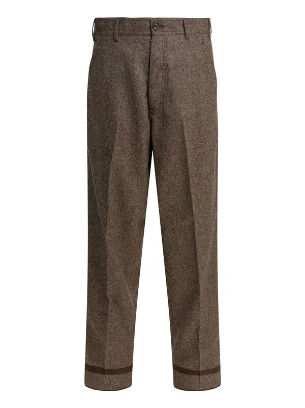 MAISON MARGIELA Wool Wide-leg Pants - Brown