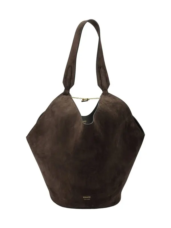 Khaite Lotus Shoulder Bag - Brown