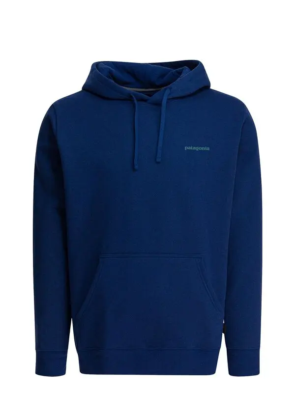 Patagonia Recycled Polyester And Organic Cotton Hoodie - Blue