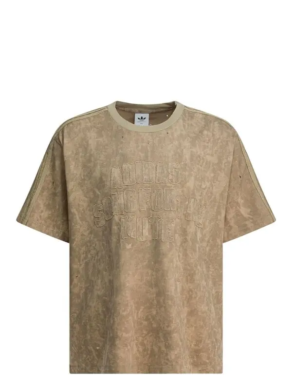 Adidas Originals By Alexander Wang Song For The Mute Adi006' Crew Neck T Shirt - Beige