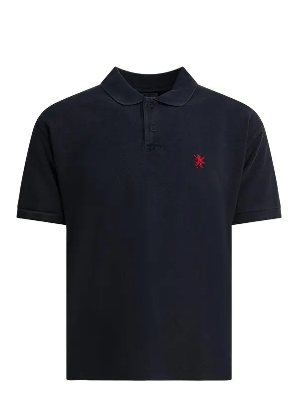 Balenciaga Short Sleeved Polo Shirt - Black