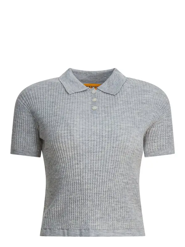 Guest In Residence Cashmere Polo Shirt - Grey
