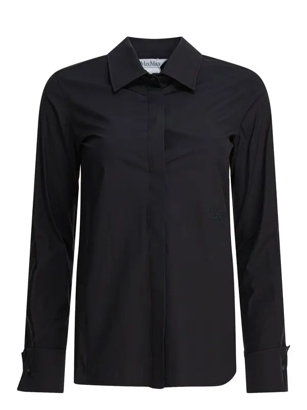 Max Mara Cotton Poplin Shirt - Black
