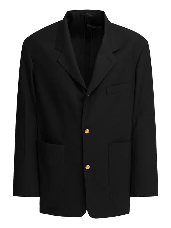 BEAMS Wool Three-button Blazer - Blue