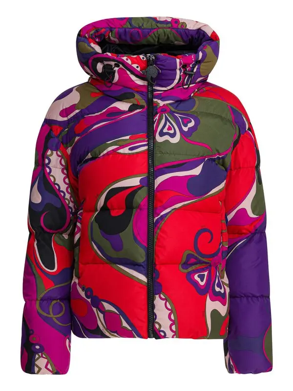Emilio Pucci Orchidee Print Down Jacket - Purple