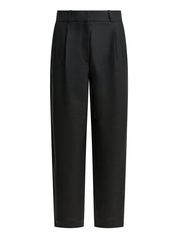 IVY OAK Pinstriped Trousers - Black