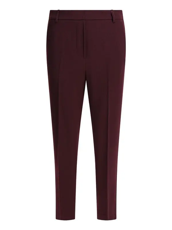 SEMPER Straight Leg Pants With Elasticized Waist - Bordeaux
