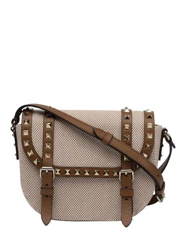 Valentino Garavani Rockstud Crossbody Bag - Beige