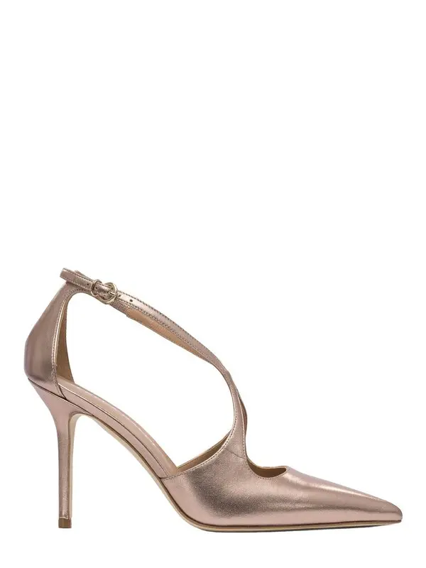 LELLA BALDI Heeled Leather Pumps - Bronze