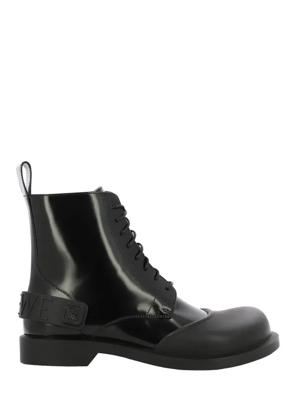 Loewe Campo Lace-up Boots - Black