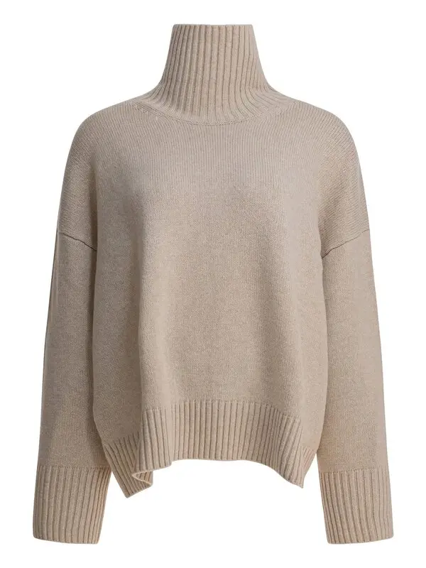 Soeur William Merino Wool Turtleneck - Beige