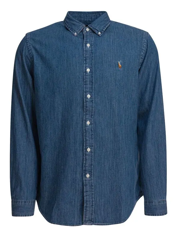 Polo Ralph Lauren Custom Fit Denim Shirt - Light Blue
