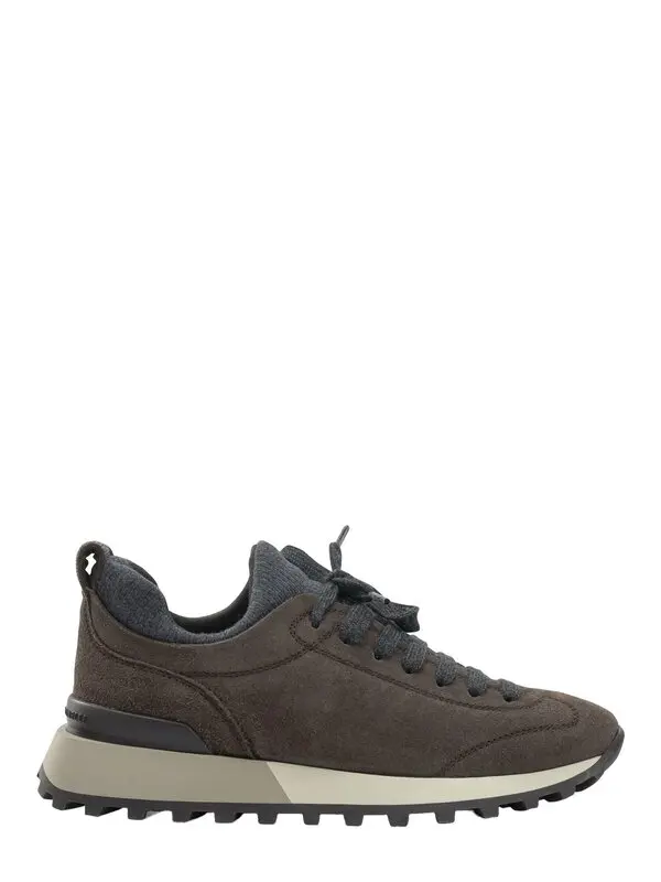 Brunello Cucinelli Suede Sneakers - Black