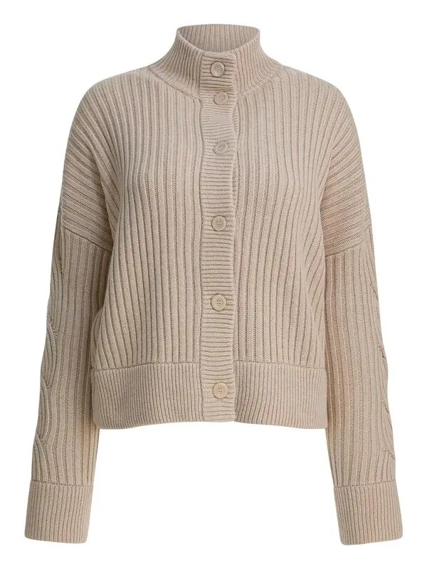 Max Mara Wool And Cashmere Cardigan - Beige