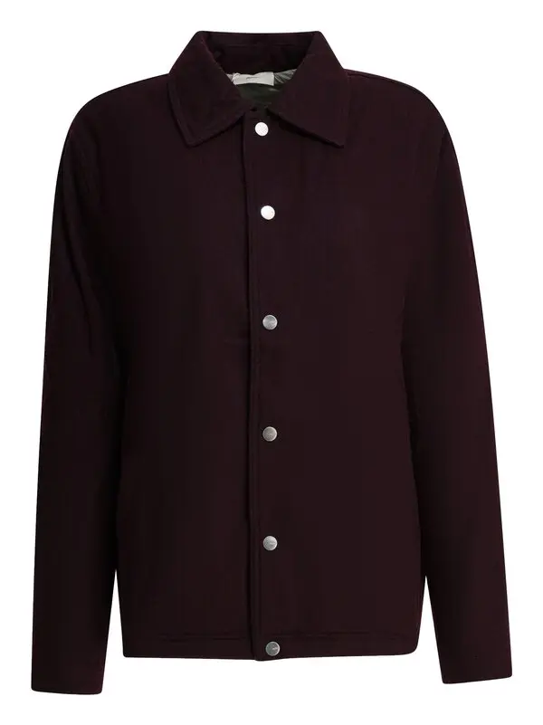 AUTRY Wool-blend Overshirt Jacket - Bordeaux