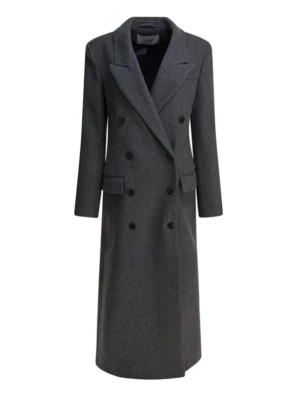 IVY OAK Tailored Double-breasted Coat - Grey