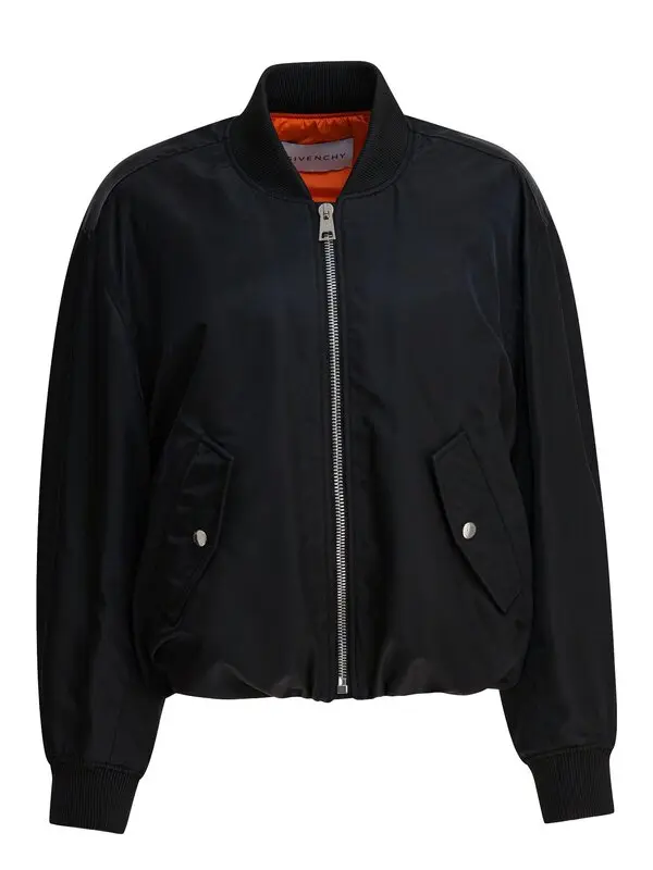 Givenchy Nylon Bomber Jacket - Black