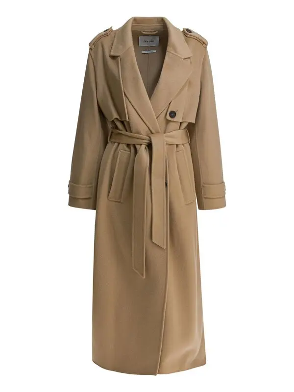 IVY OAK Solid Wool Coat - Beige