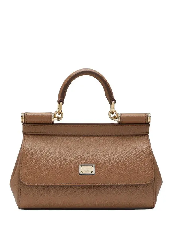 Dolce & Gabbana Small Sicily Top Handle Bag - Brown