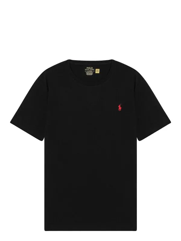 Polo Ralph Lauren T Shirt In Cotton Custom Slim Fit - Black