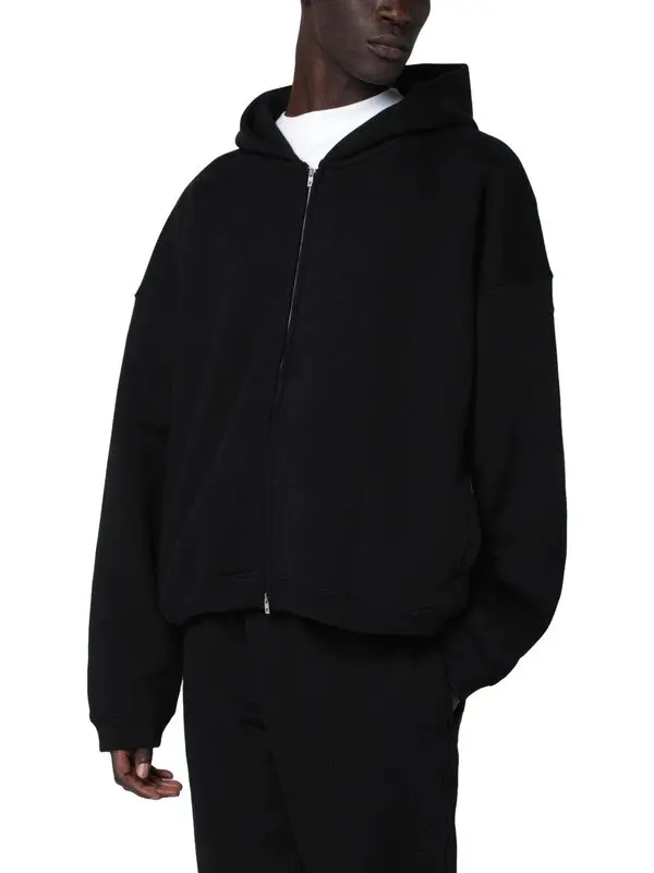 REPRESENT Cotton Zip-up Hoodie - Black