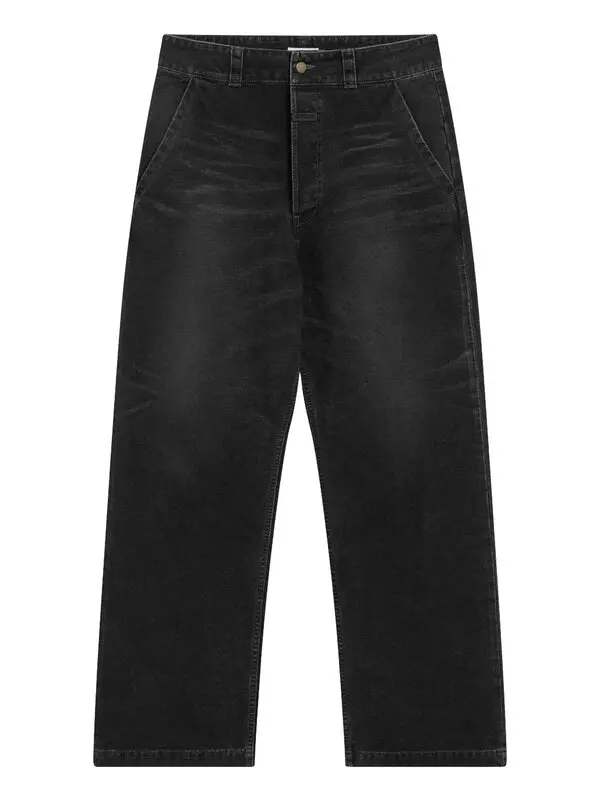 Fear Of God Washed Effect Denim Jeans - Black