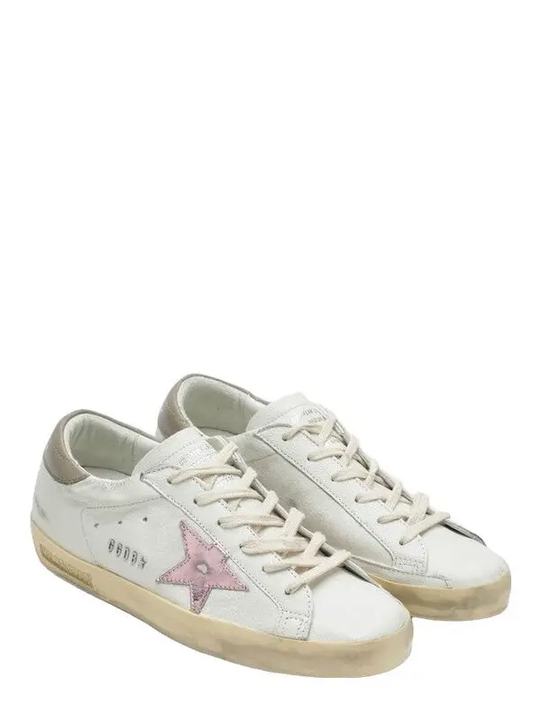 GOLDEN GOOSE Super Star Leather Trainer - White