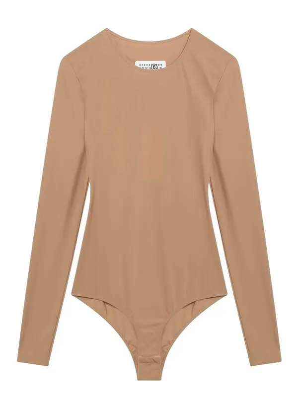 MAISON MARGIELA Lycra Jersey Bodysuit - Beige