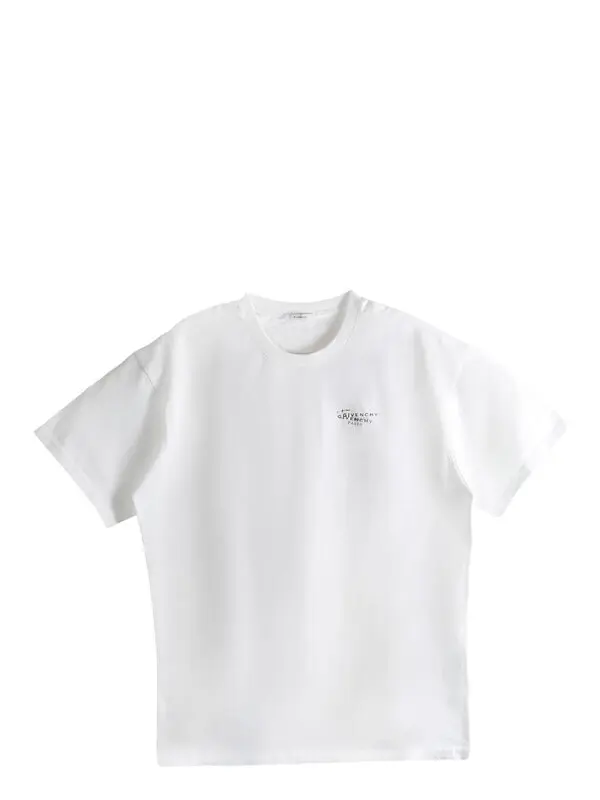 Givenchy Logo Cotton T Shirt - White