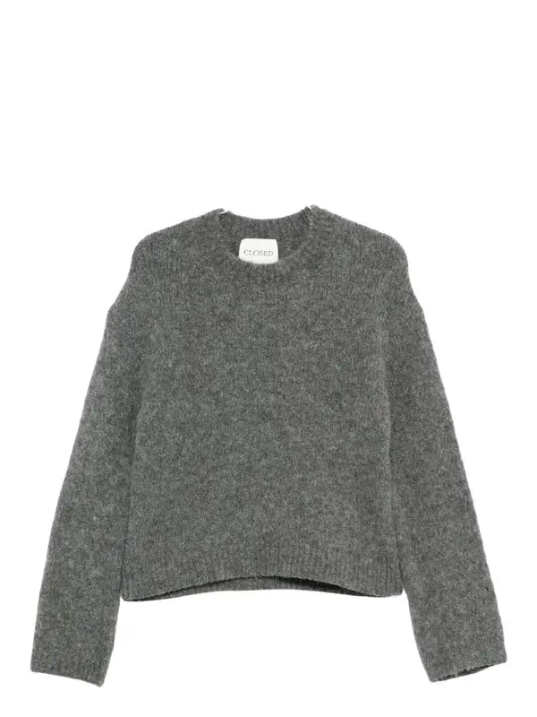 Closed Wool Crewneck Jumper - Grey