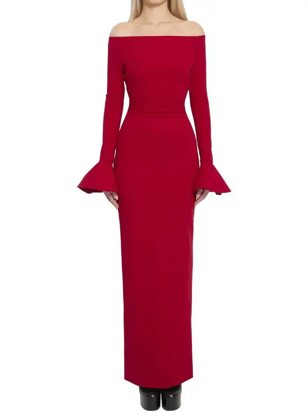 Solace London Anica Maxi Dress - Red