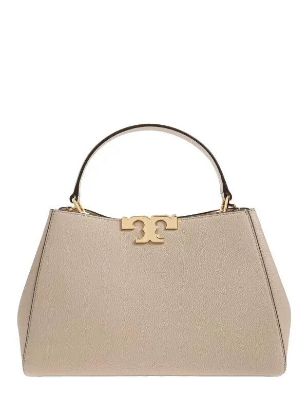 Tory Burch Eleanor Medium Leather Satchel - White