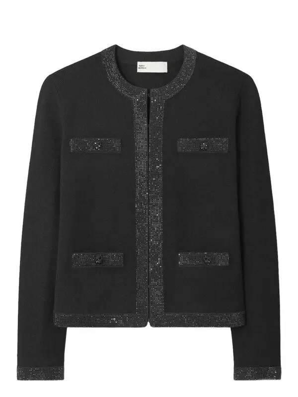 Tory Burch Wool Cardigan - Black