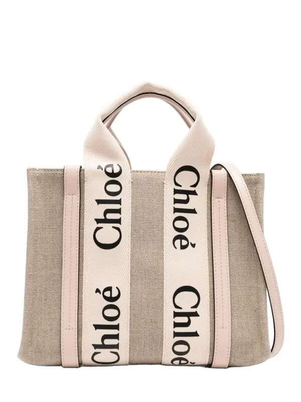 Chloé Small Canvas Tote - Powder