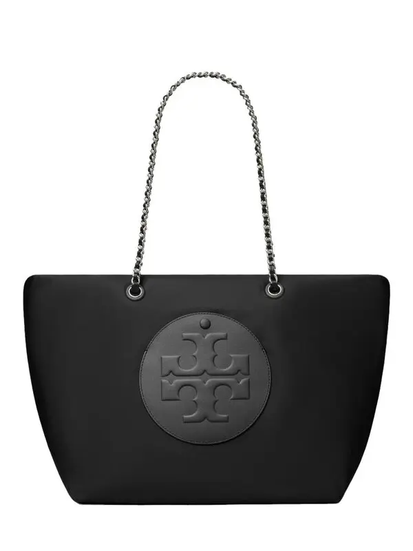 Tory Burch Ella Chain Nylon Tote Bag - Black