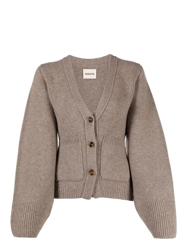 Khaite Scarlet Cashmere Cardigan - Beige