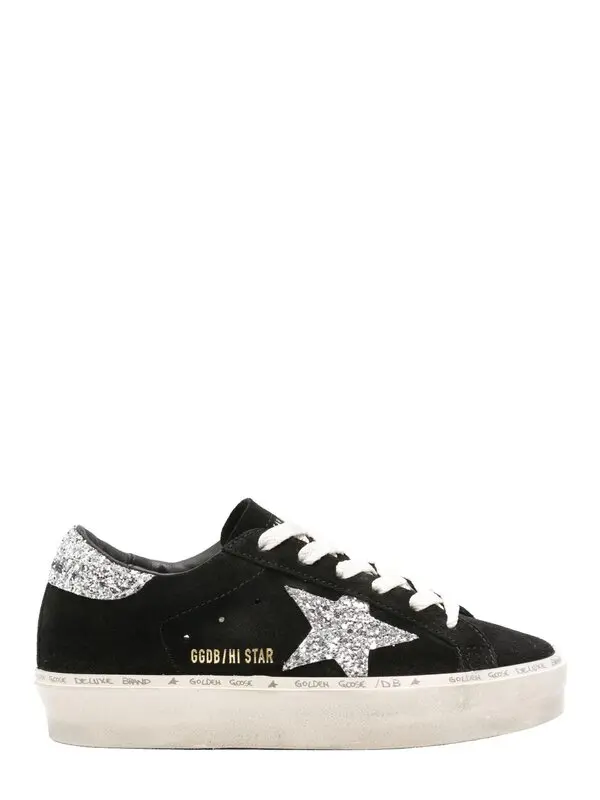 GOLDEN GOOSE Hi Star Leather Sneakers - Black