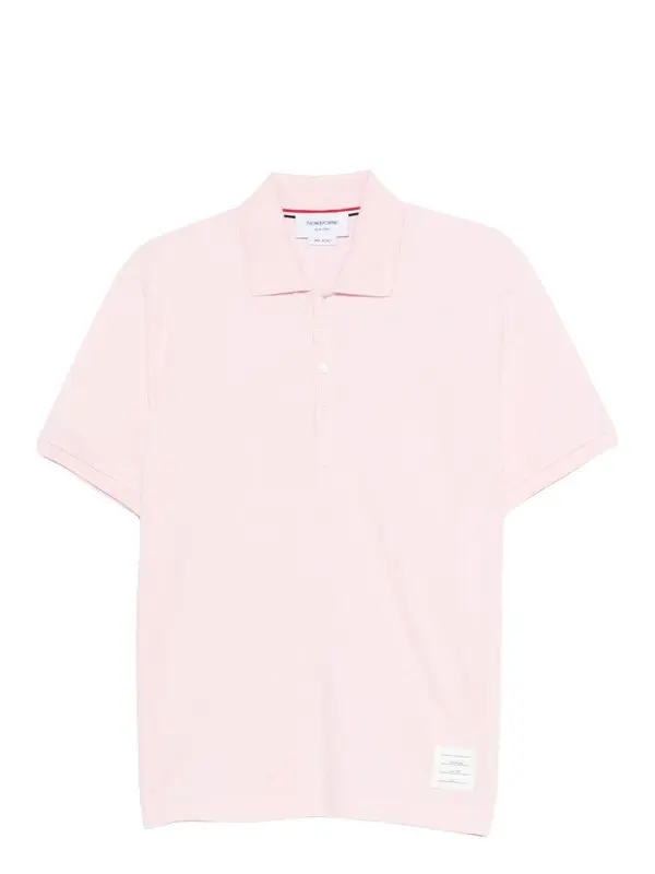 Thom Browne Cotton Polo Shirt - Pink