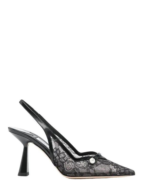 JIMMY CHOO Amita Patent Leather Pumps - Black