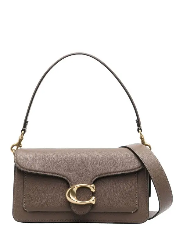 COACH Tabby 26 Leather Shoulder Bag - Dove Grey