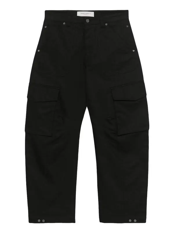 Golden Goose Cotton Cargo Trousers - Black