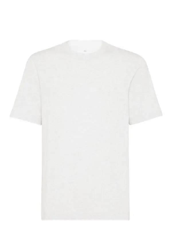 Brunello Cucinelli Cotton T Shirt - Light Grey