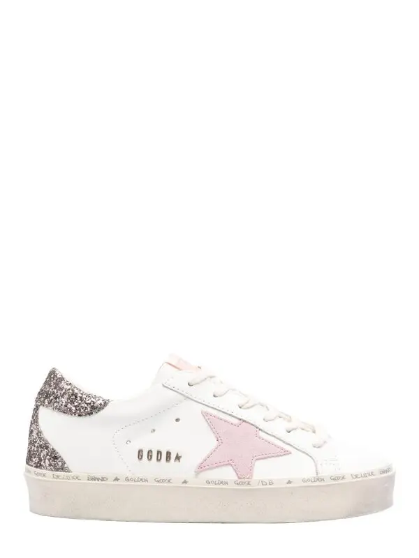 GOLDEN GOOSE Hi Star Leather Sneakers - Pink