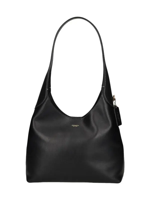 COACH Leather Shoulder Bag - Black